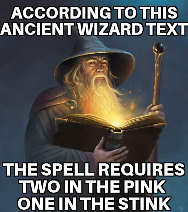 ACCORDING TO THIS ANCIENT WIZARD TEXT THE SPELL REQUIRES TWO IN THE ...