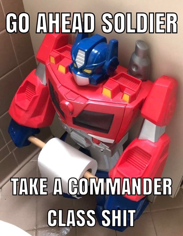 GO AHEAD SOLDIER TAKE COMMANDER CLASS SHIT - iFunny