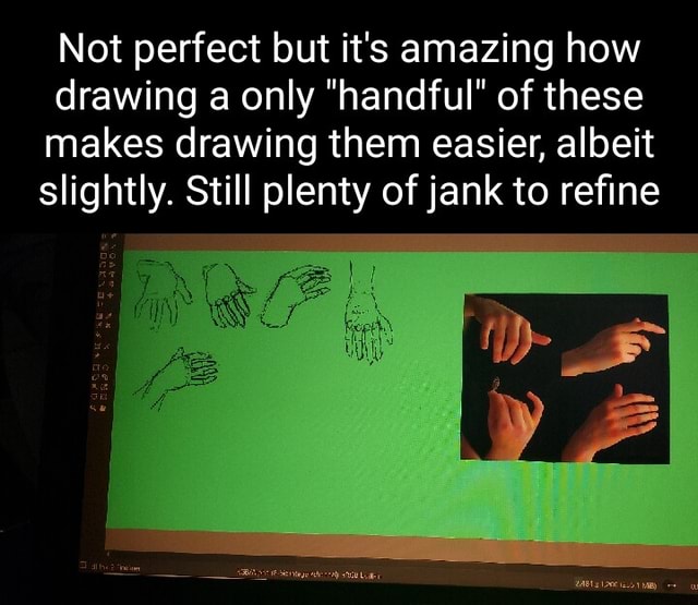 Not perfect but it's amazing how drawing a only "handful" of these ...