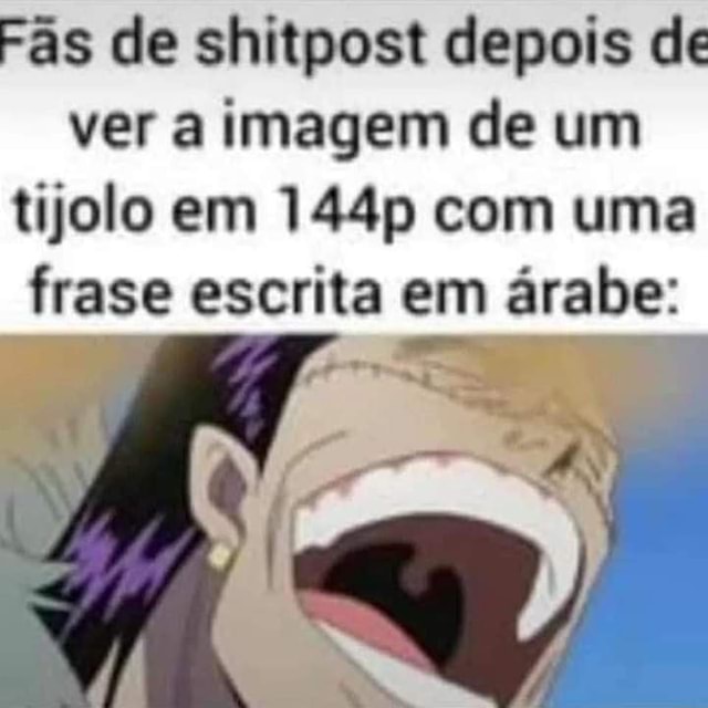 Fãs de shitpost depois de ver a imagem de um tijolo em 144p com uma ...