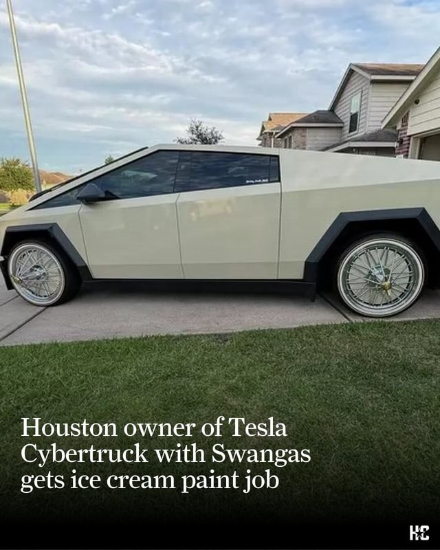 If adding Swangas to a Tesla Cybertruck didn't embody Houston's slab ...