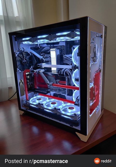 First custom water loop, dual loop system! I've changed it since this ...