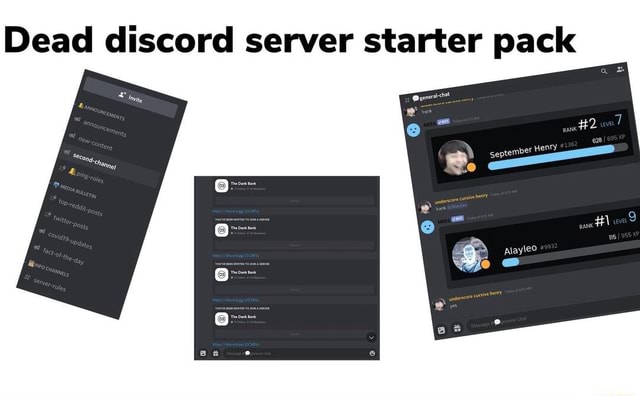 Dead discord server starter pack 628 september 'The Dank Bank 'The Dank ...