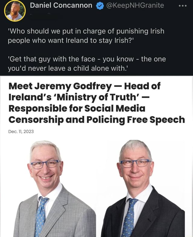 Daniel Concannon 'Who should we put in charge of punishing Irish people ...