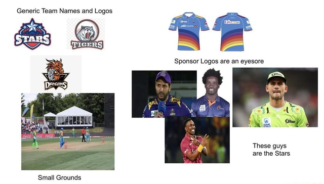 Generic Team Names and Logos Sponsor Logos are an eyesore These guys ...