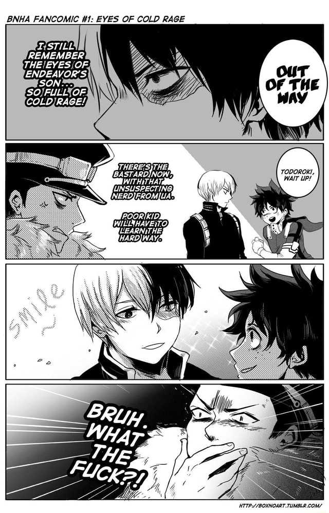 BNHA FANCOMIC #1: EYES OF COLD RAGE STILL REMEMBER THE EYES OF ENDEAVOR ...