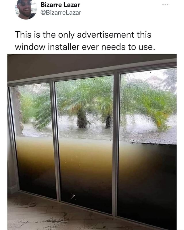 Bizarre Lazar This is the only advertisement this window installer ever ...