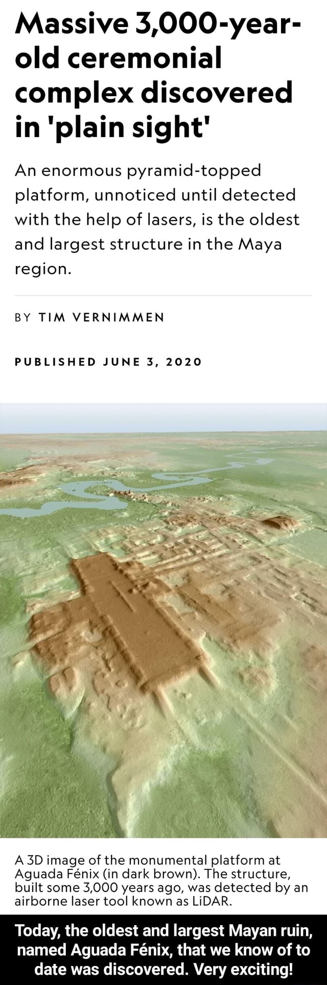 Massive 3,000-year- old ceremonial complex discovered in 'plain sight ...