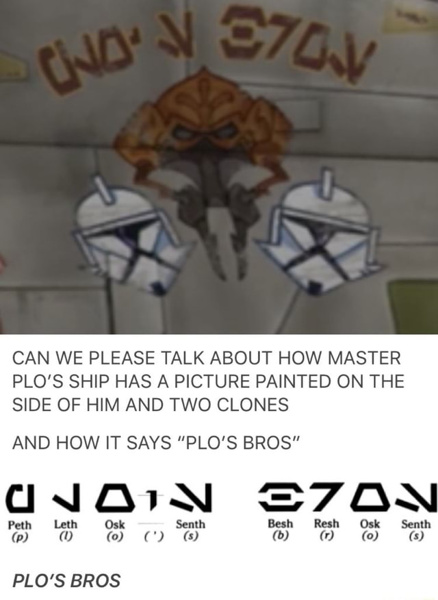 CAN WE PLEASE TALK ABOUT HOW MASTER PLO'S SHIP HAS A PICTURE PAINTED ON ...