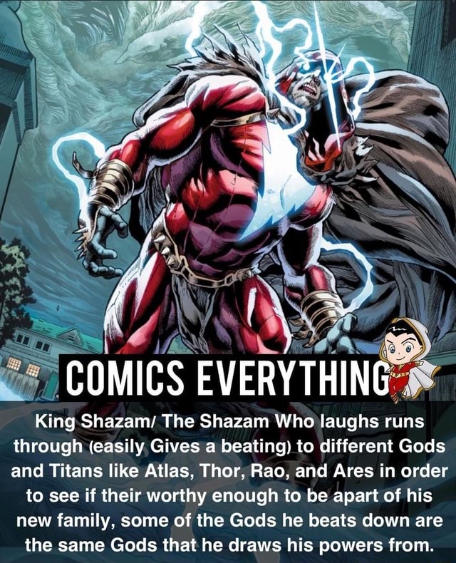 COMICS EVERYTHING King Shazam/ The Shazam Who laughs runs through ...