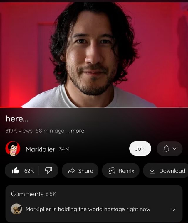 Here... 319K views 58 min ago ..more Markiplier av Share Remix Download ...