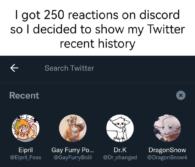I got 250 reactions on discord so I decided to show my Twitter recent ...