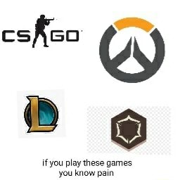 Csfco if you play these games 'you know pain - iFunny