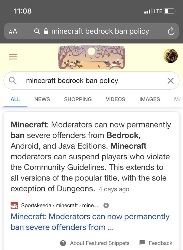 LTE @ AA Q minecraft bedrock ban policy minecraft bedrock ban policy ...