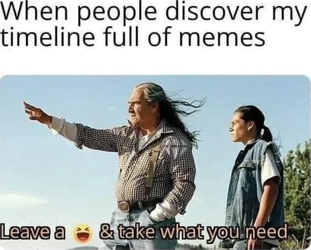 When people discover my timeline full of memes es - iFunny