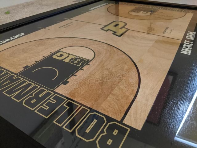 I made some replica basketball courts of the Purdue University ...