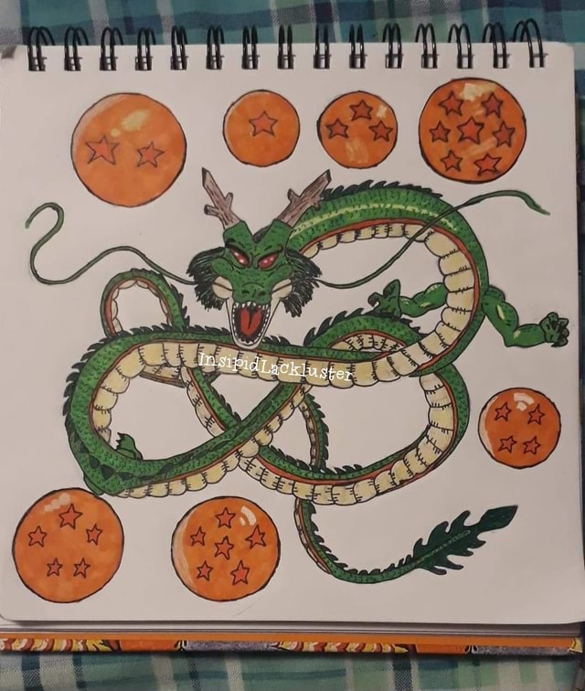 Shenron drawing from Inktober - iFunny