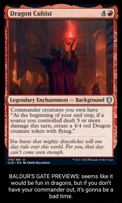Dragon Legendary Enchantment - Background the beginning of your ou ...