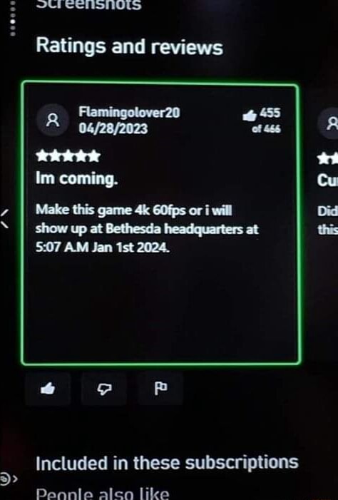 VEE SSHSIULS Ratings and reviews Im coming. Make this game 60fps or i ...