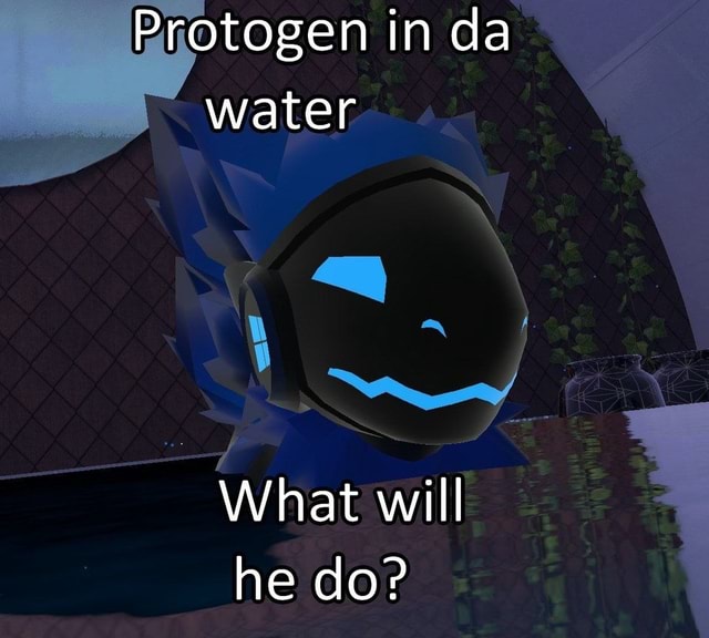 Protogen in da water What will he do? - iFunny