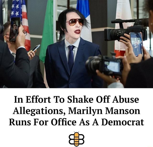 In Effort To Shake Off Abuse Allegations, Marilyn Manson Runs For ...