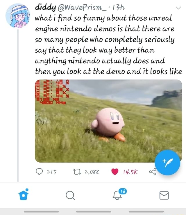 What i find so funny about those unreal engine nintendo demos is that ...