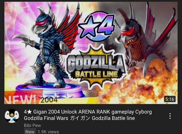 Gigan 2004 Unlock ARENA RANK gameplay Cyborg Godzilla Final Wars ...