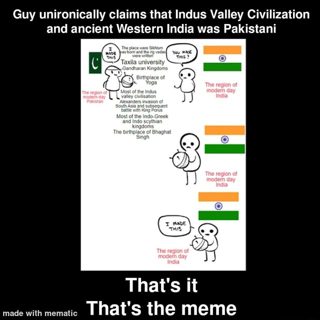 Guy unironically claims that Indus Valley Civilization and ancient ...