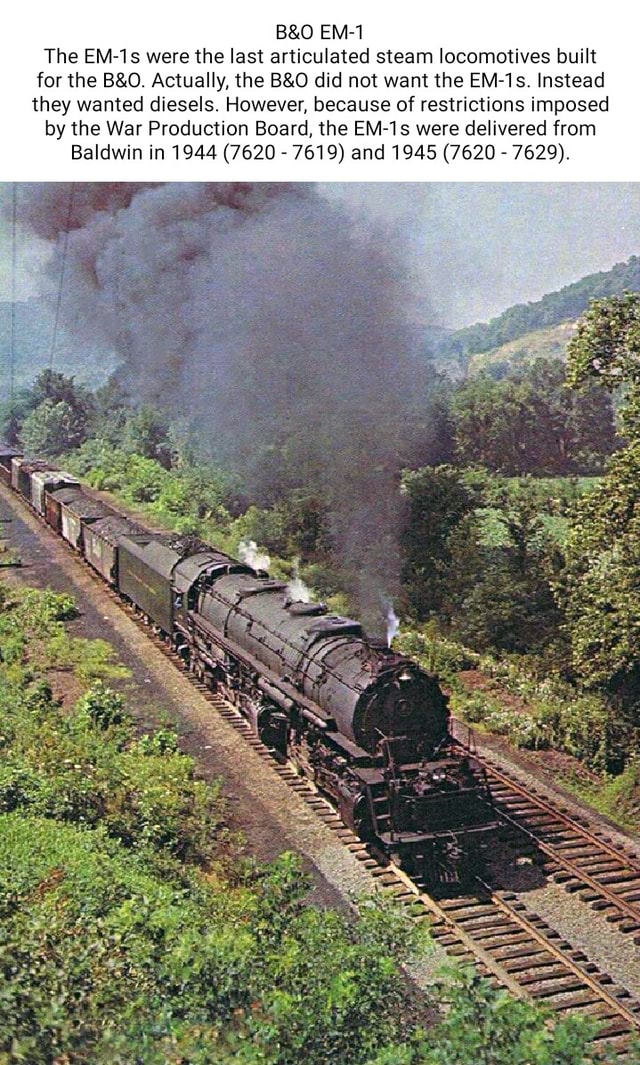 EM-1 The EM-1s were the last articulated steam locomotives built for ...
