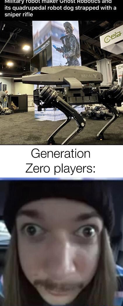 SO its quadrupedal robot dog strapped with a sniper rifle Generation ...