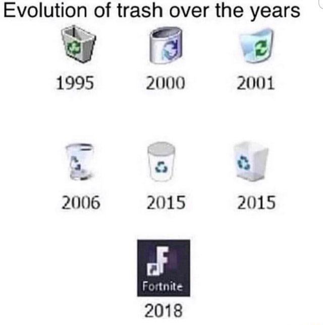 Evolution of trash over the years 2006 2015 2018 - iFunny
