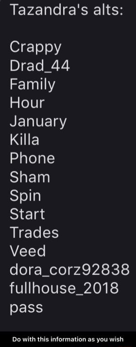 Tazandra's alts: Crappy FamHy Hour January KMa Phone Sham Spm Start ...