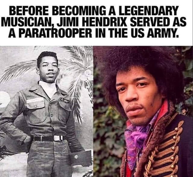 BEFORE BECOMING A LEGENDARY MUSICIAN, JIMI HENDRIX SERVED AS ...