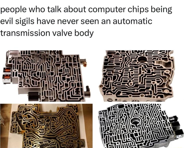 People who talk about computer chips being evil sigils have never seen ...