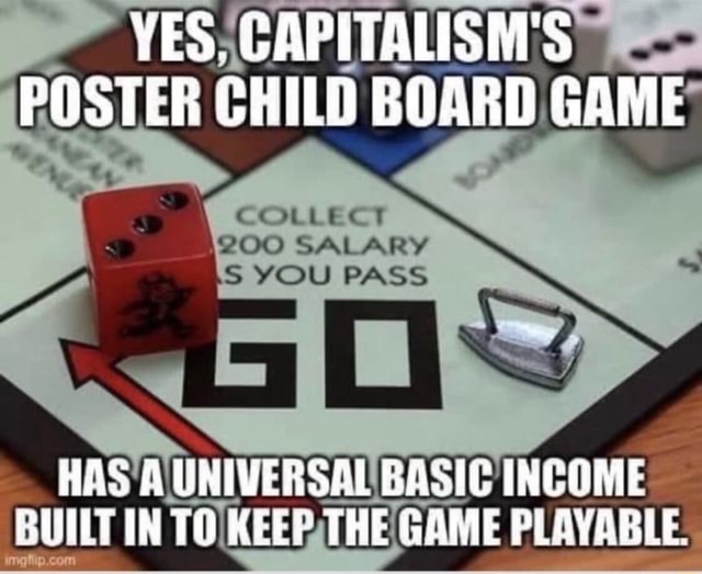 VES. CAPITALISM'S POSTER CHILD BOARD GAME COLLECT 200 SALARY HAS A ...
