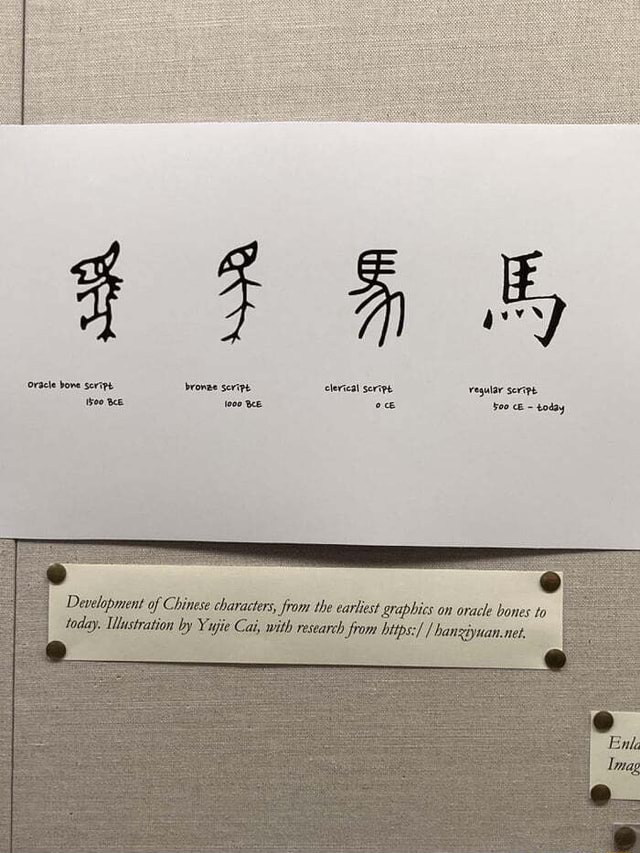 Oracle bone regular oe Development of Chinese characters, from the ...