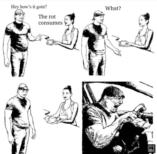 Hey how's it goin? The rot consumes - iFunny