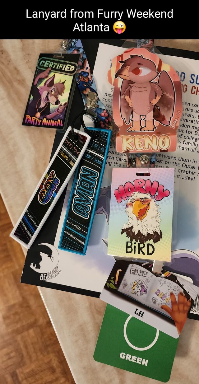 Lanyard from Furry Weekend Atlanta the Oute - iFunny
