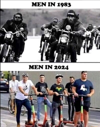 MEN IN 1983 MEN IN 2024 - iFunny