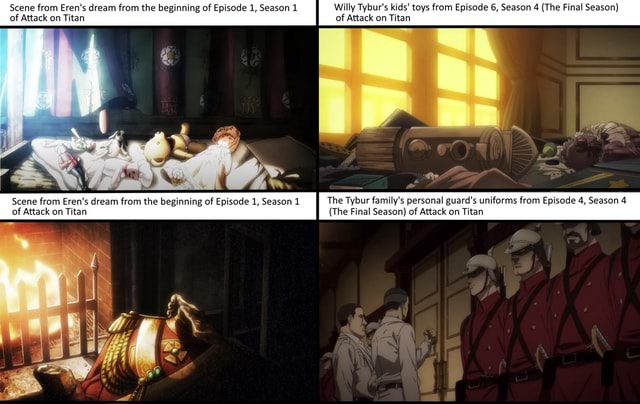 Scene from Eren's dream fi the beginning of Episode 1, Season 1 Willy ...