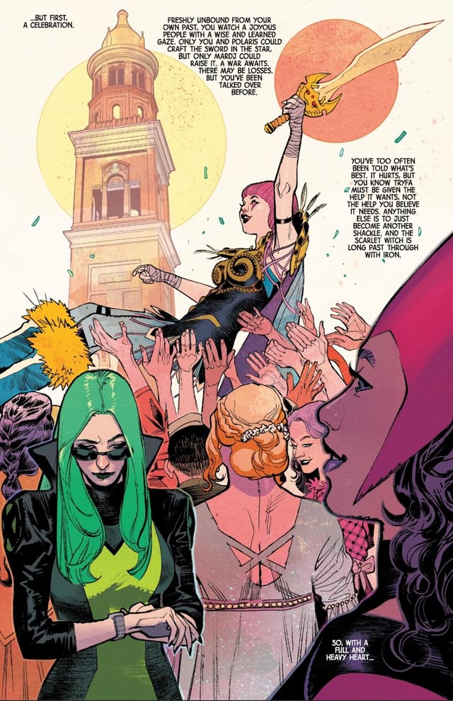 ~.BUT FIRST, A CELEBRATION. FRESHLY UNBOUND FROM YOUR OWN PAST, YOU ...