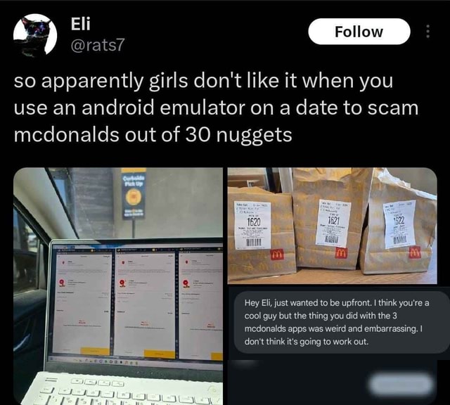 ) Follow @rats/ so apparently girls don't like it when you use an ...