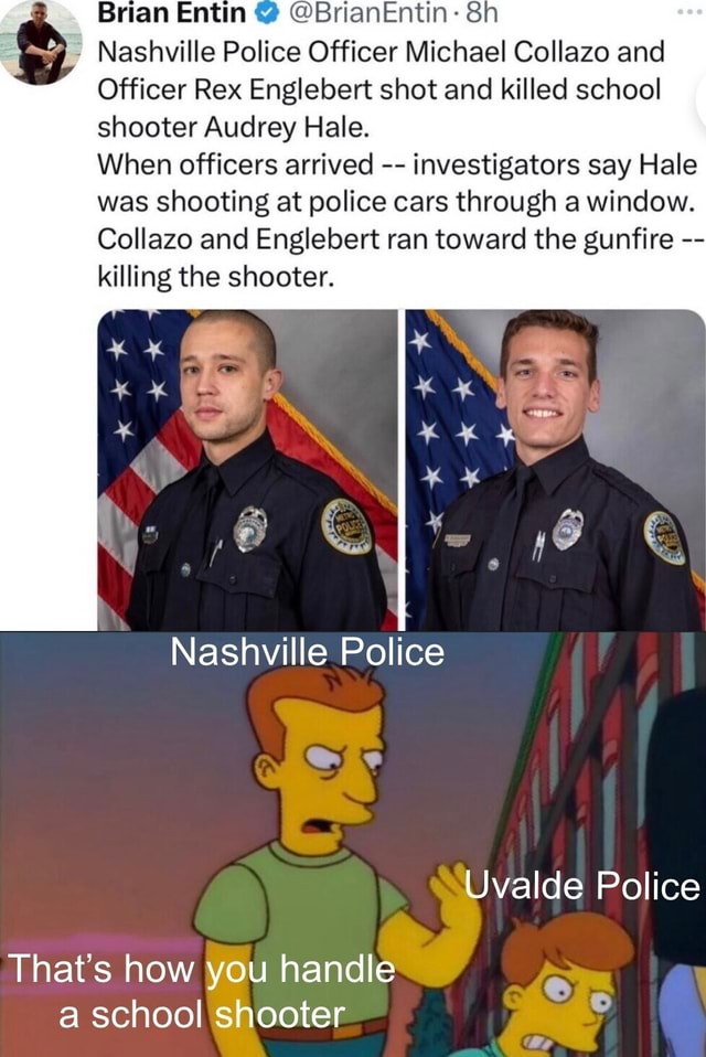 Brian Entin @BrianEntin- - Nashville Police Officer Michael Collazo and ...