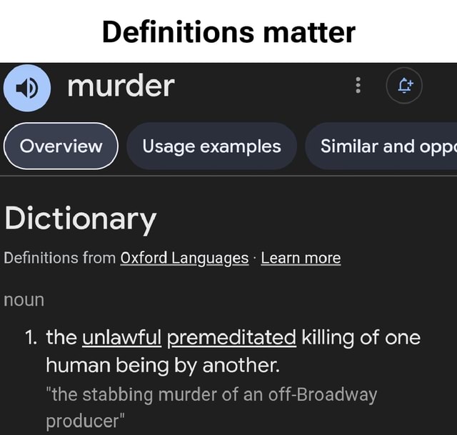 Definitions matter murder Usage examples Similar and opp Dictionary ...