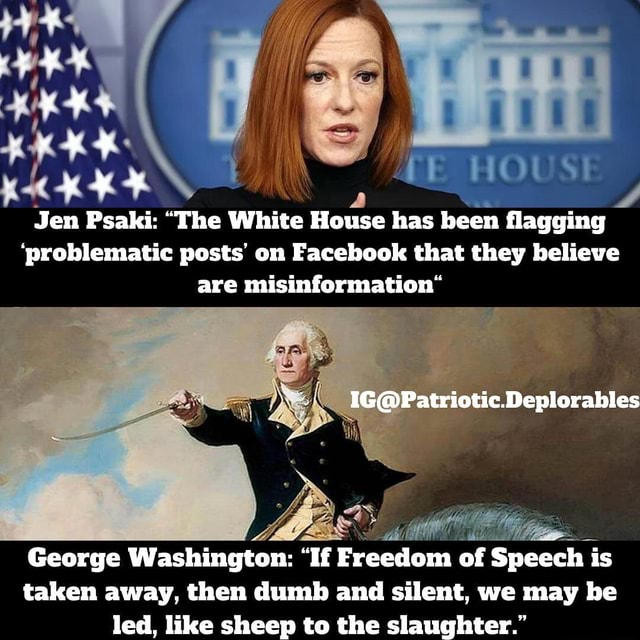 HOU Jen Psaki: "The White House has been flagging 'problematic posts ...