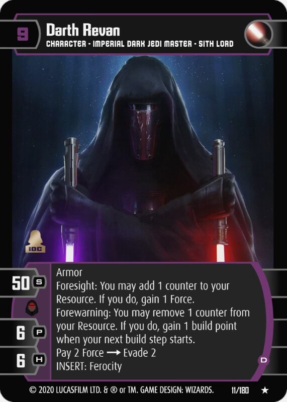 Darth Revan CHARACTER - IMPERIAL DARK JEDI MASTER - SITH LORD Armor 50 ...