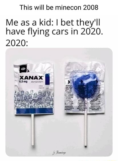 This will be minecon 2008 Me as a kid: I bet they'll have flying cars ...