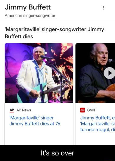 Jimmy Buffett American singer-songwriter 'Margaritaville' singer ... Jimmy Buffett American singer-songwriter 'Margaritaville' singer ...