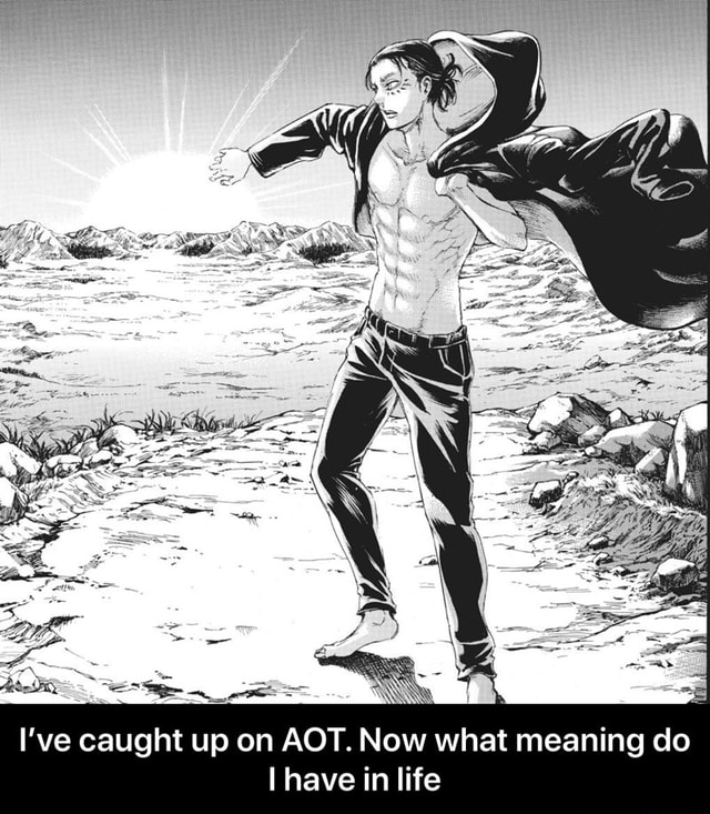 I've caught up on AOT. Now what meaning do I have in life - I’ve caught ...
