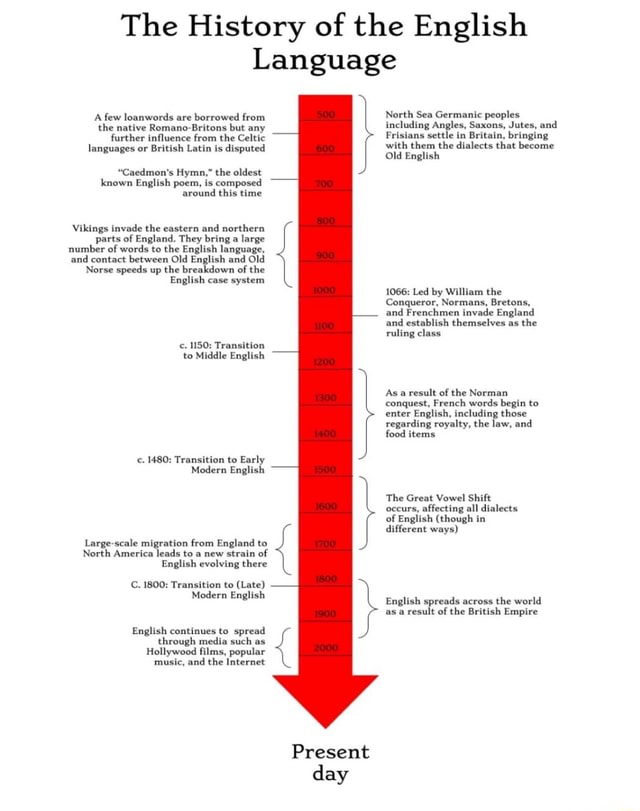 The History of the English Language A few loanwords are borrowed from ...
